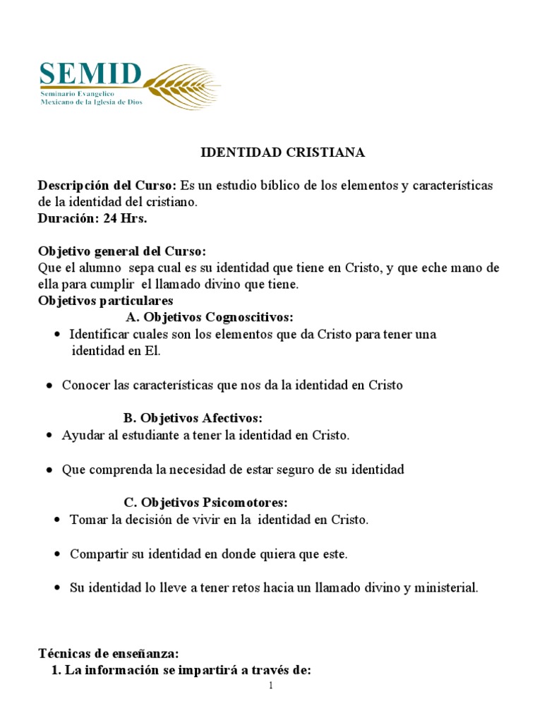 Identidad Cristiana en Cristo | PDF | Santo | Jesús