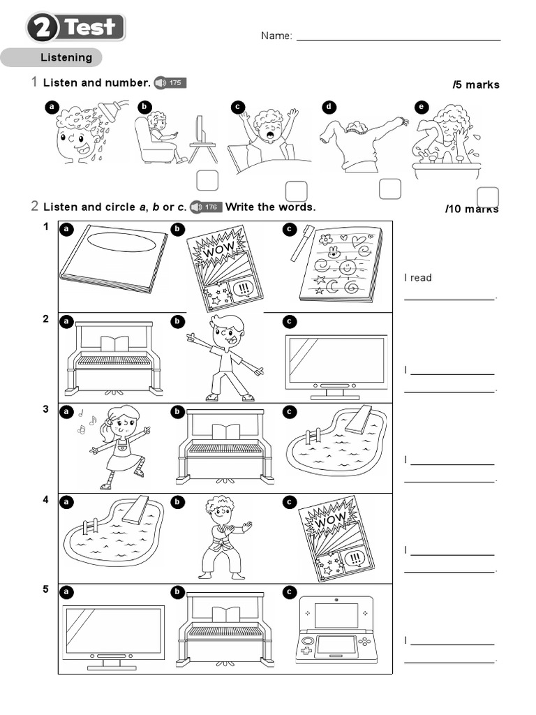 Bright - Ideas - 3 - Unit 2 Test | PDF