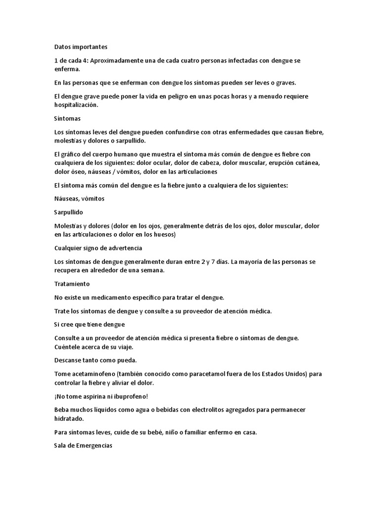 Datos importantes | PDF