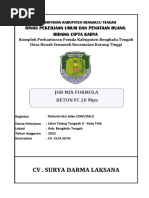 Campuran Beton K 300 Manual | PDF