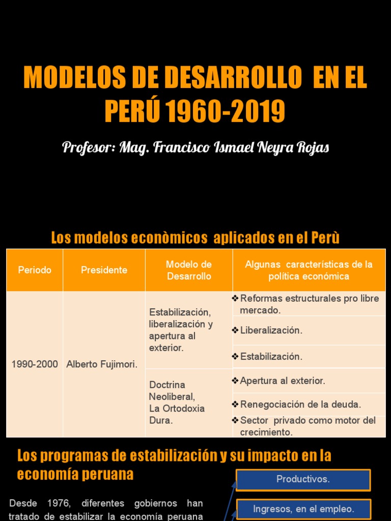 SEMANA 5 MODELOS DE DESARROLLO EN EL PERÚ | PDF