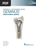 EVOS Wrist Surgical Technique Smith and Nephew | PDF | Drill | Screw
