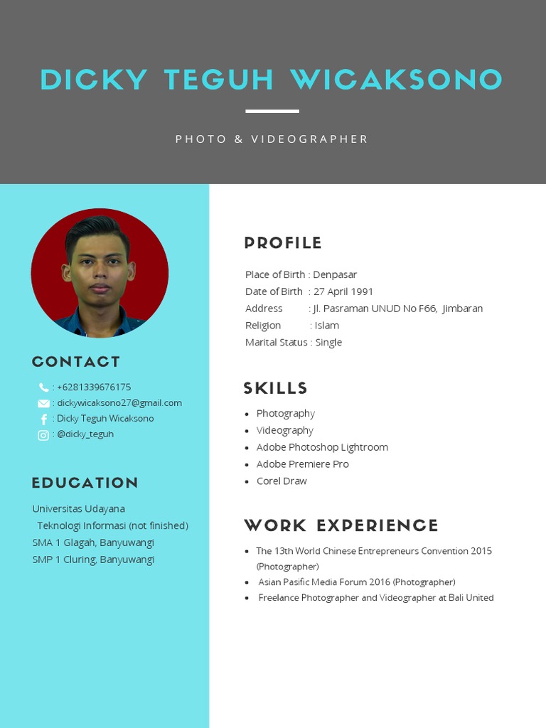 CV Dicky Teguh Wicaksono | PDF