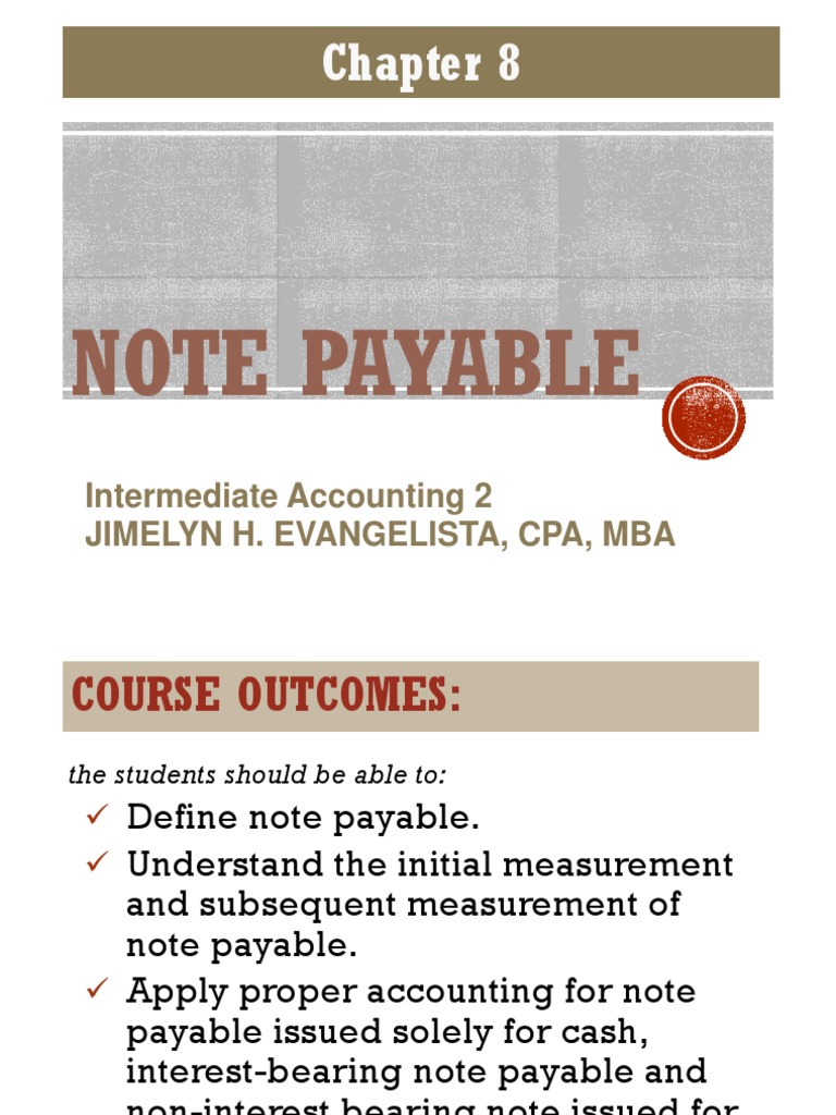 Note Payable 2023 | PDF | Promissory Note | Discounting