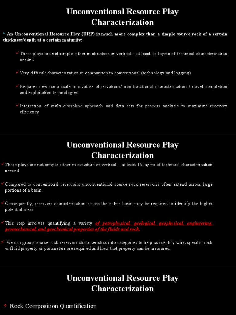 Unconventional Resource Play Characterization (3) | PDF | Petroleum Reservoir | Permeability ...