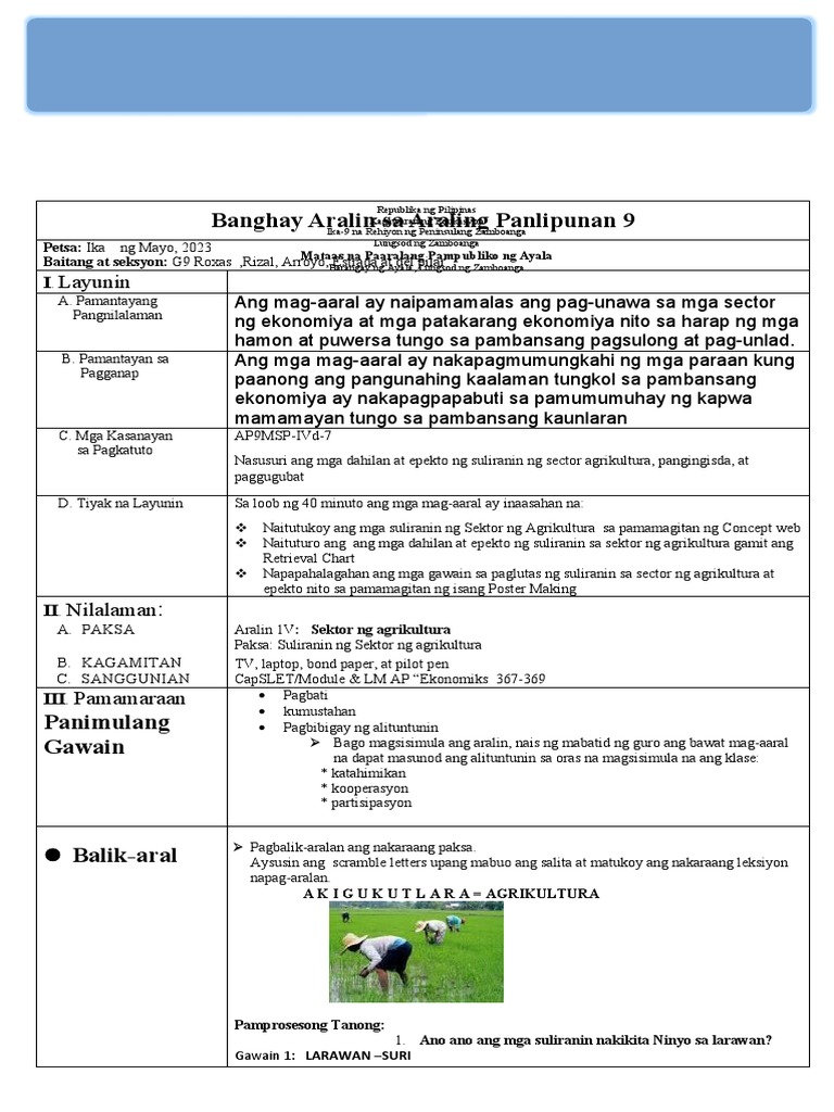Lesson Plan On Week 4 q4 | PDF