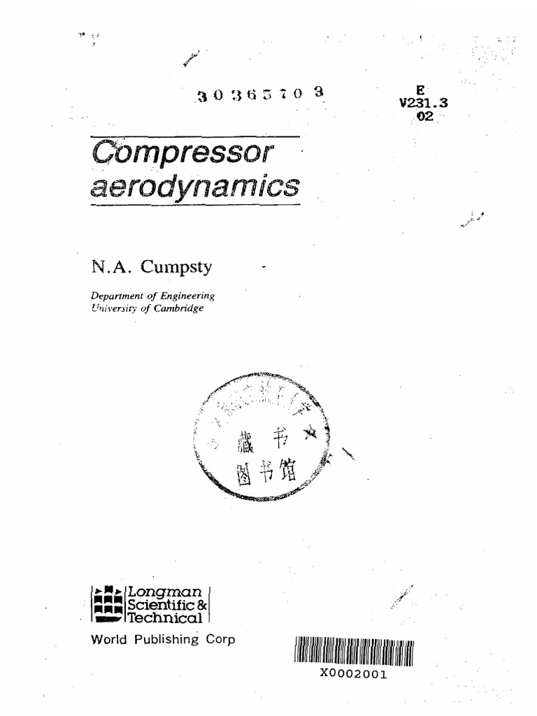 Compressor Aerodynamics Cumpsty | PDF
