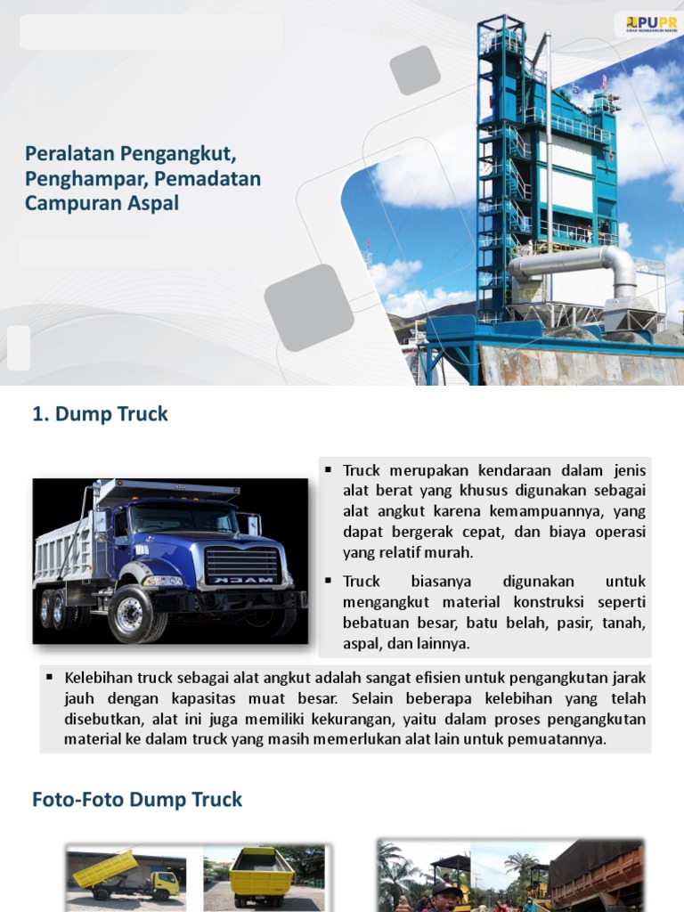 Peralatan Pengaspalan dan Pemadatan | PDF | Teknologi & Rekayasa