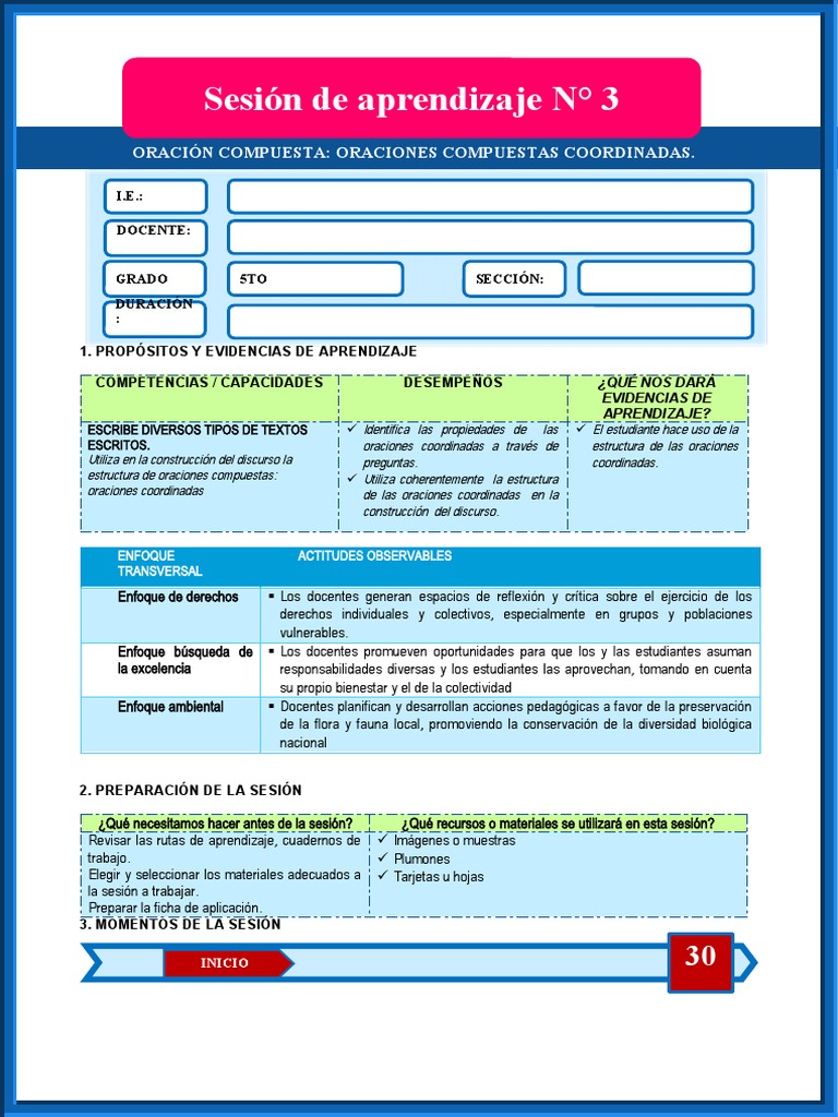 Sa 3 - Comu - 5to Sec | PDF | Maestros | Aprendizaje