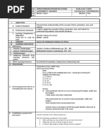 Cot Grade 4-Math | PDF | Area | Triangle