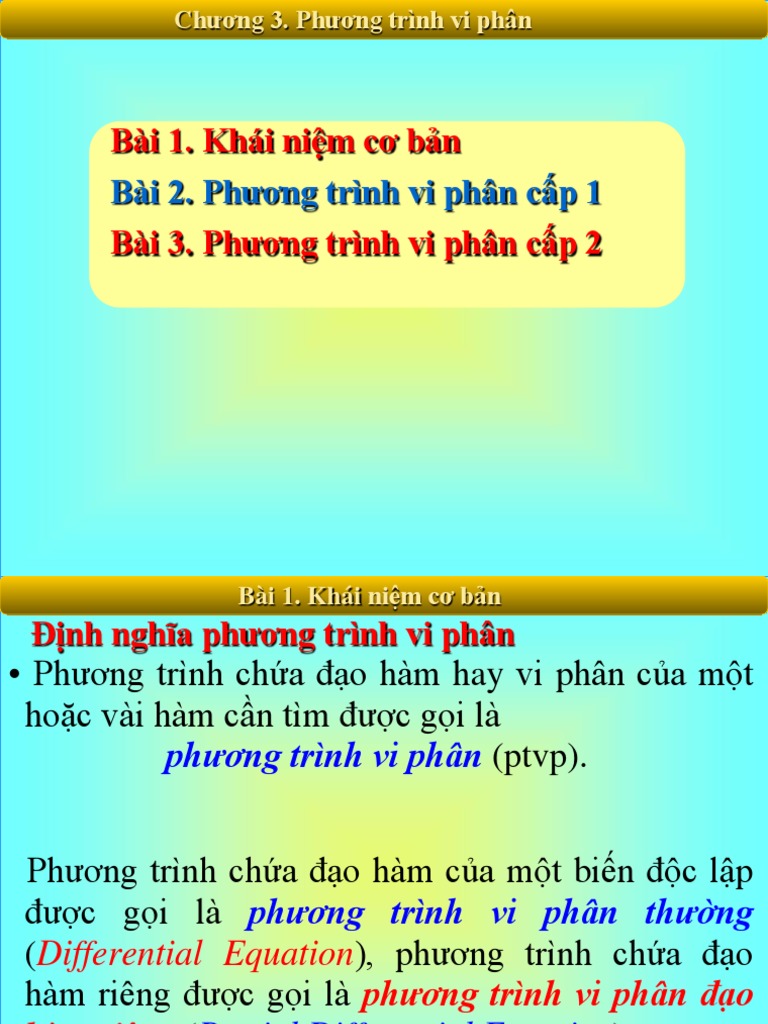 Chuong 3.phuong Trinh Vi Phan | PDF