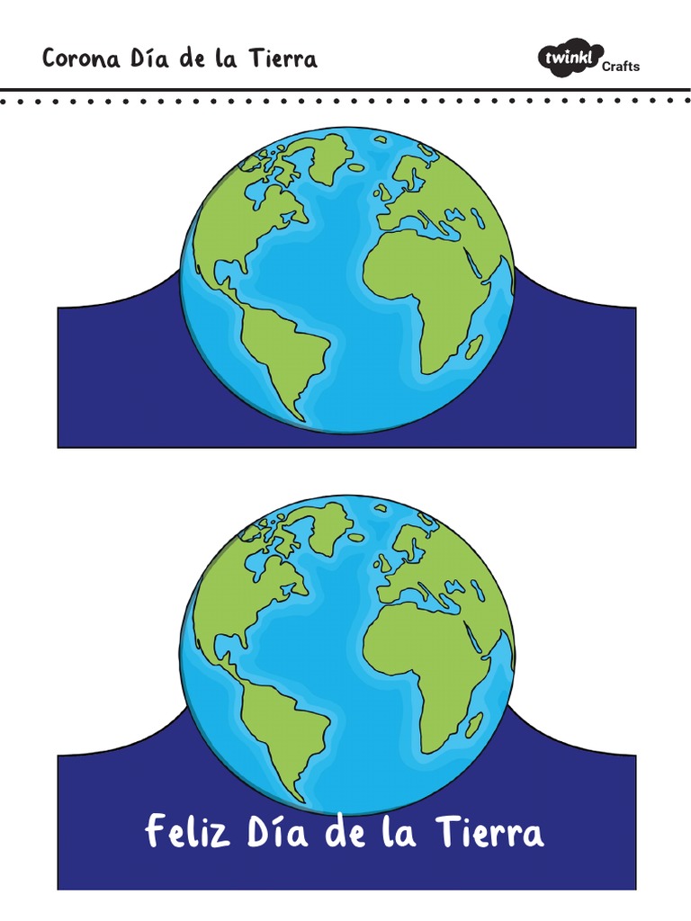 Sa DF 1672674385 Manualidad Corona Dia de La Tierra - Ver - 1 | PDF