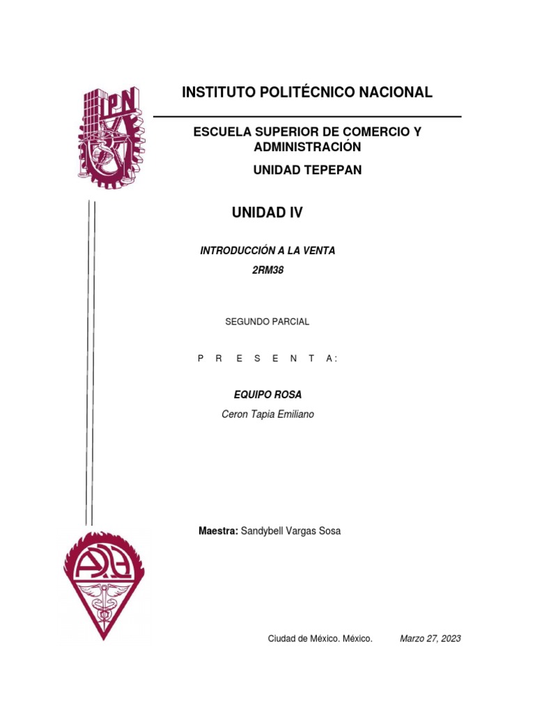 Unidad 4 - Introduccion A La Venta | PDF