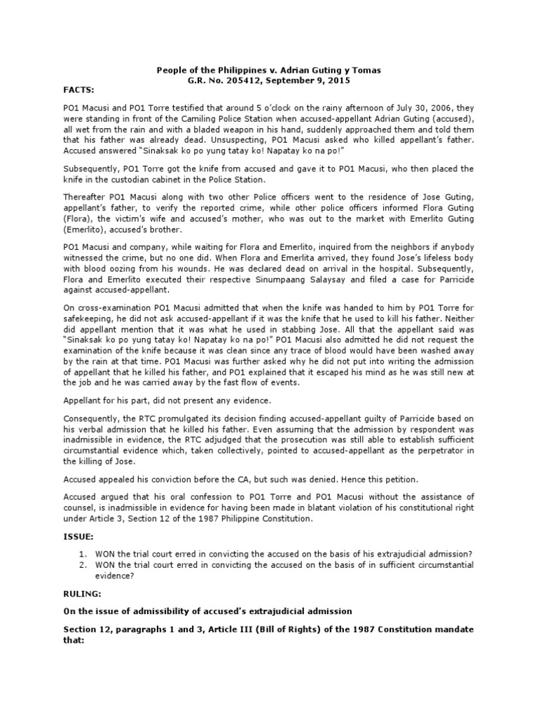 People v. Guting y Tomas | PDF