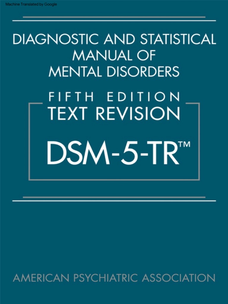 DSM-5-TR - 1 | PDF