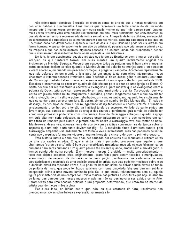 História Da Arte - E.H. Gombrich (Arrastado) 9 | PDF | Religião e ...