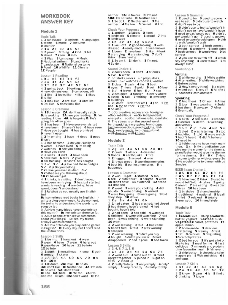 338 - 4 - Choices. Intermediate. Workbook - 2012-Answer Key | PDF