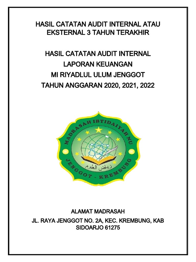 Hasil Catatan Audit Internal Atau Eksternal 3 Tahun Terakhir | PDF