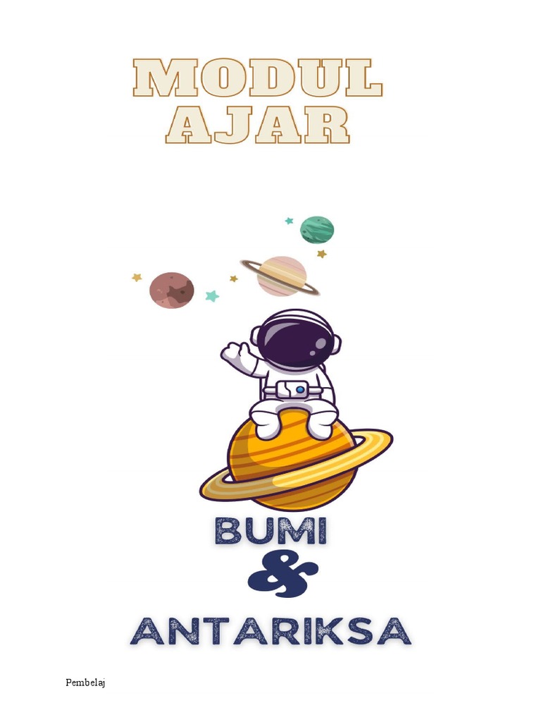 Modul Ajar Bumi Dan Antariksa | PDF