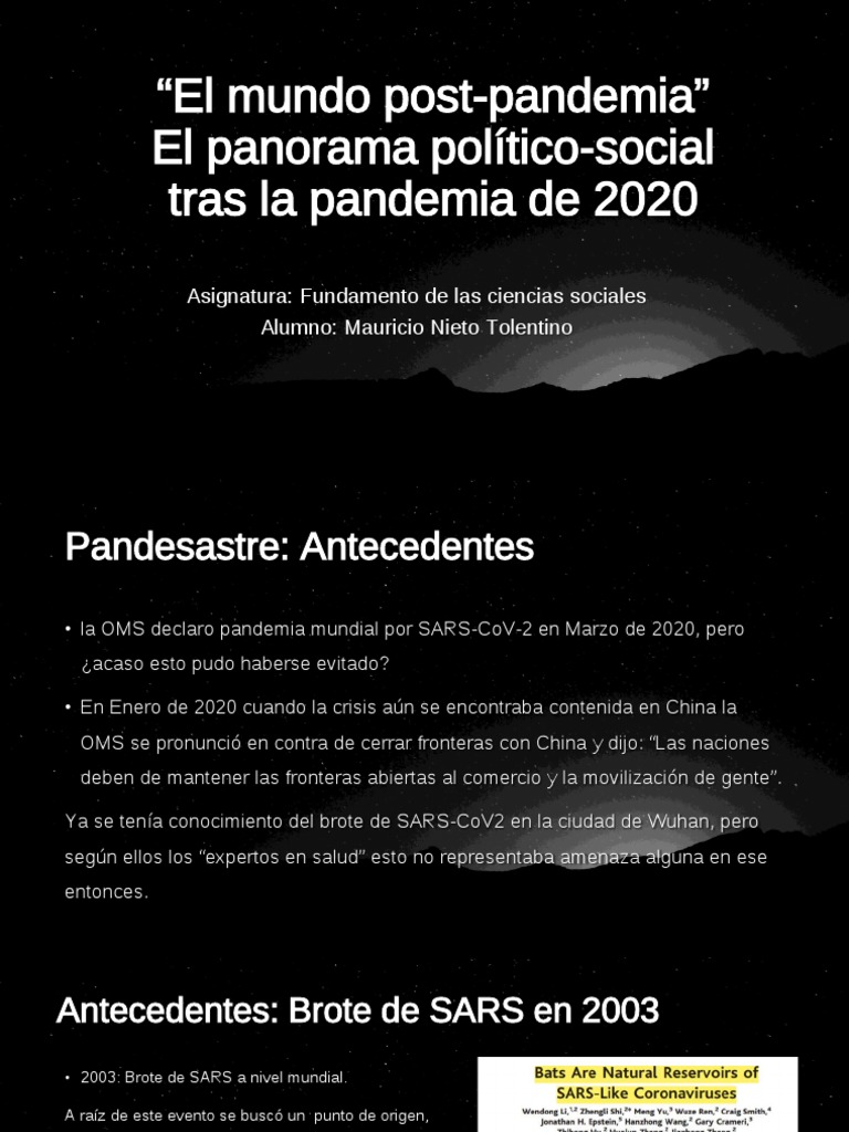 El Mundo Post-Pandemia | PDF