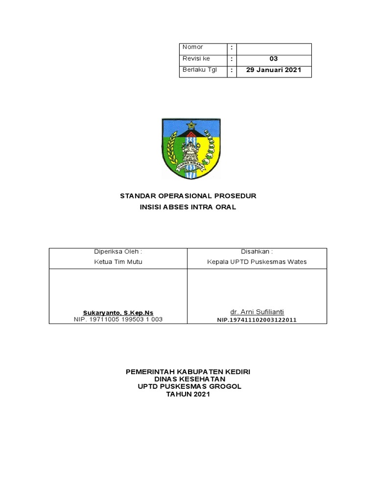 SOP Insisi Abses | PDF