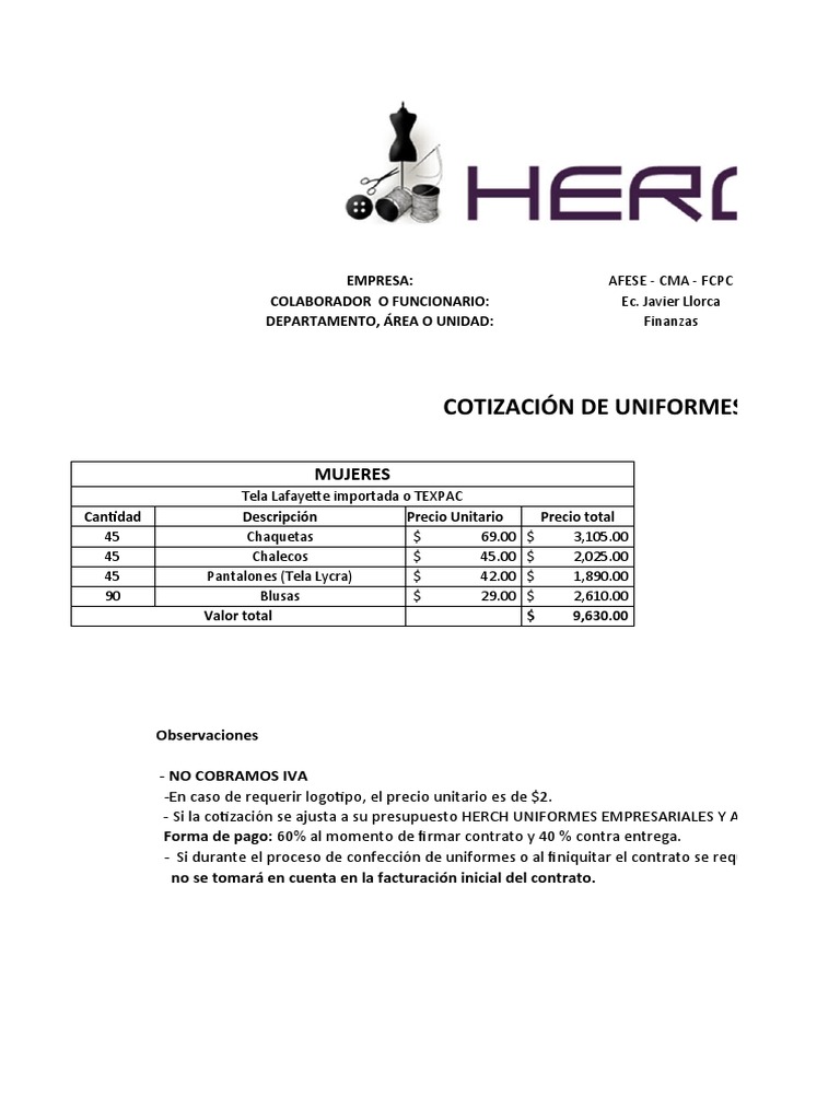 Cotización HERCH - Economista Javier Llorca (AFESE-CMA-FCPC) - 22 de ...
