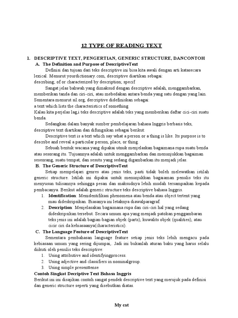 12 Type of Reading Text | PDF