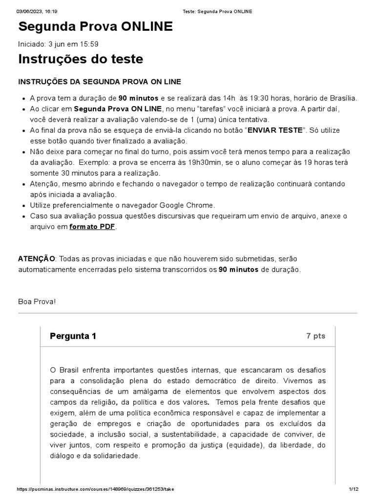 Cultura Religiosa - Segunda Prova ONLINE | PDF