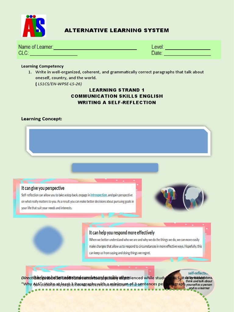 ALS ENGLISH-REFLECTION | PDF