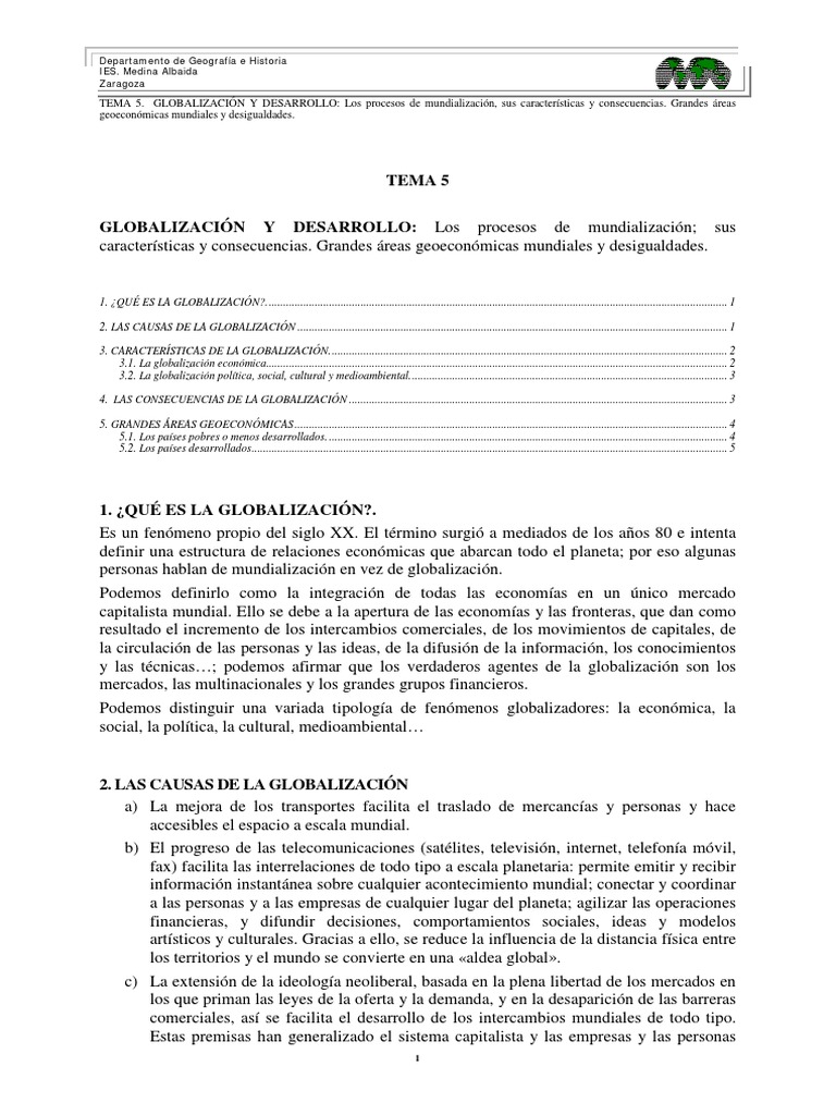 Globalizacion - y - Desarrollo | PDF | Globalización | Comercio Globalizacion - y - Desarrollo | PDF | Globalización | Comercio