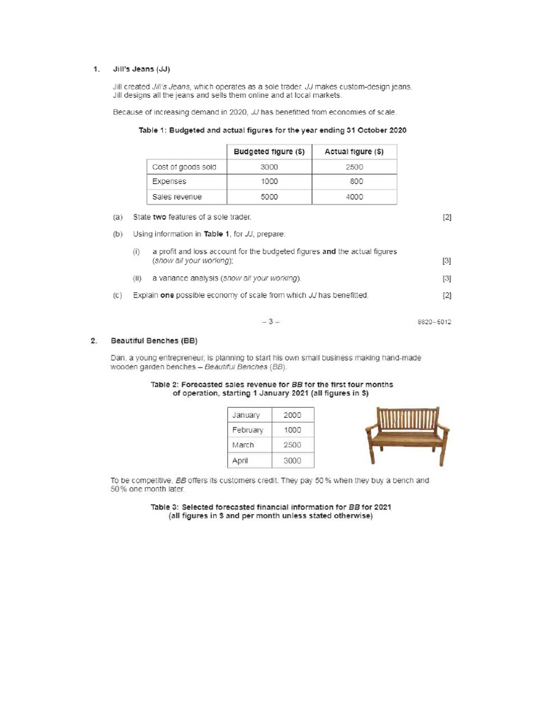 2020 Business Management Past Paper2 | PDF