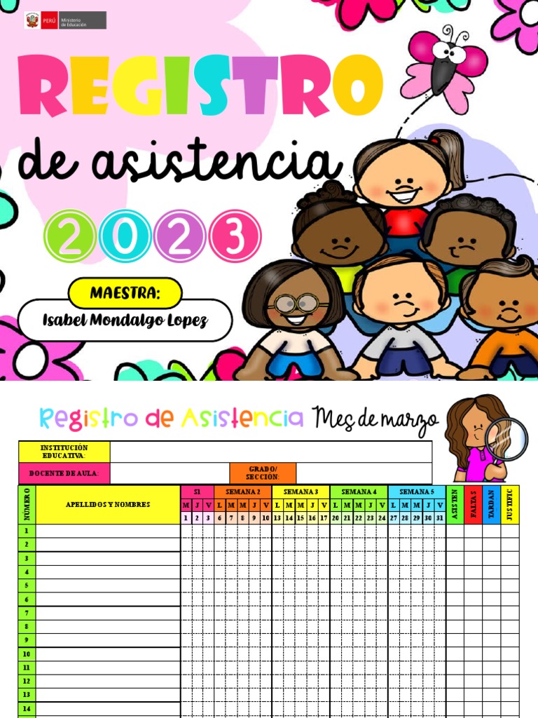 Registro de Asistencia en Formato Word | PDF