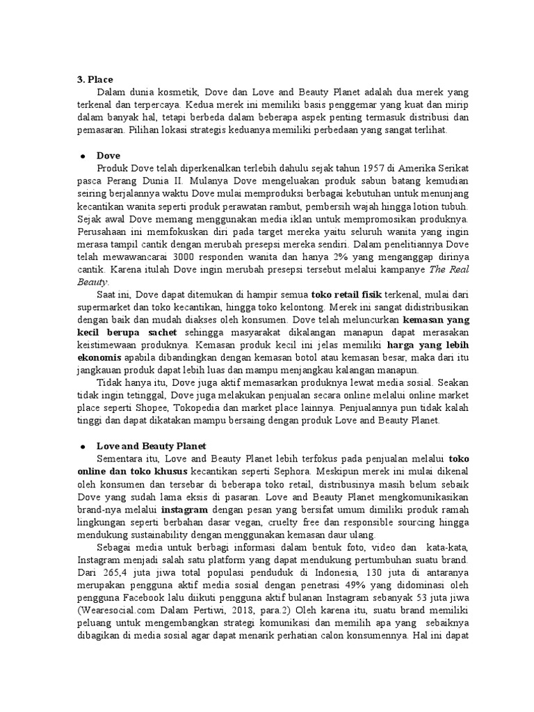 SMART Dove & Love and Beauty Planet | PDF