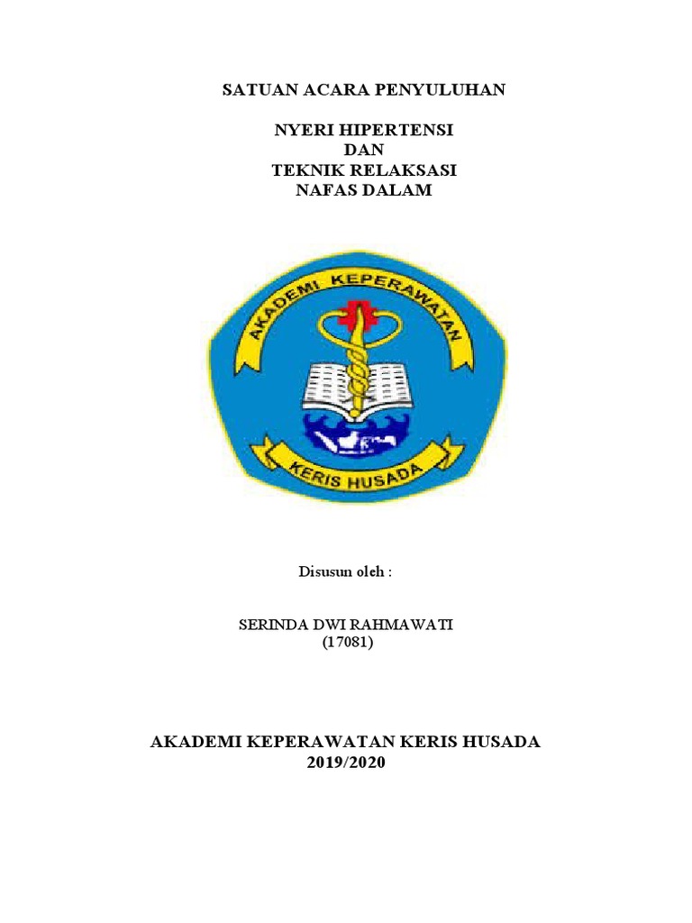 Sap Teknik Relaksasi Nafas Dalam | PDF | Kesehatan Holistik