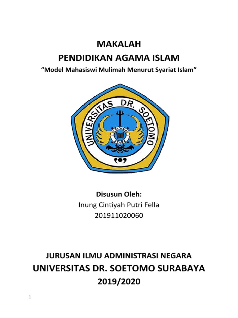 Makalah Agama Islam Unitomo | PDF