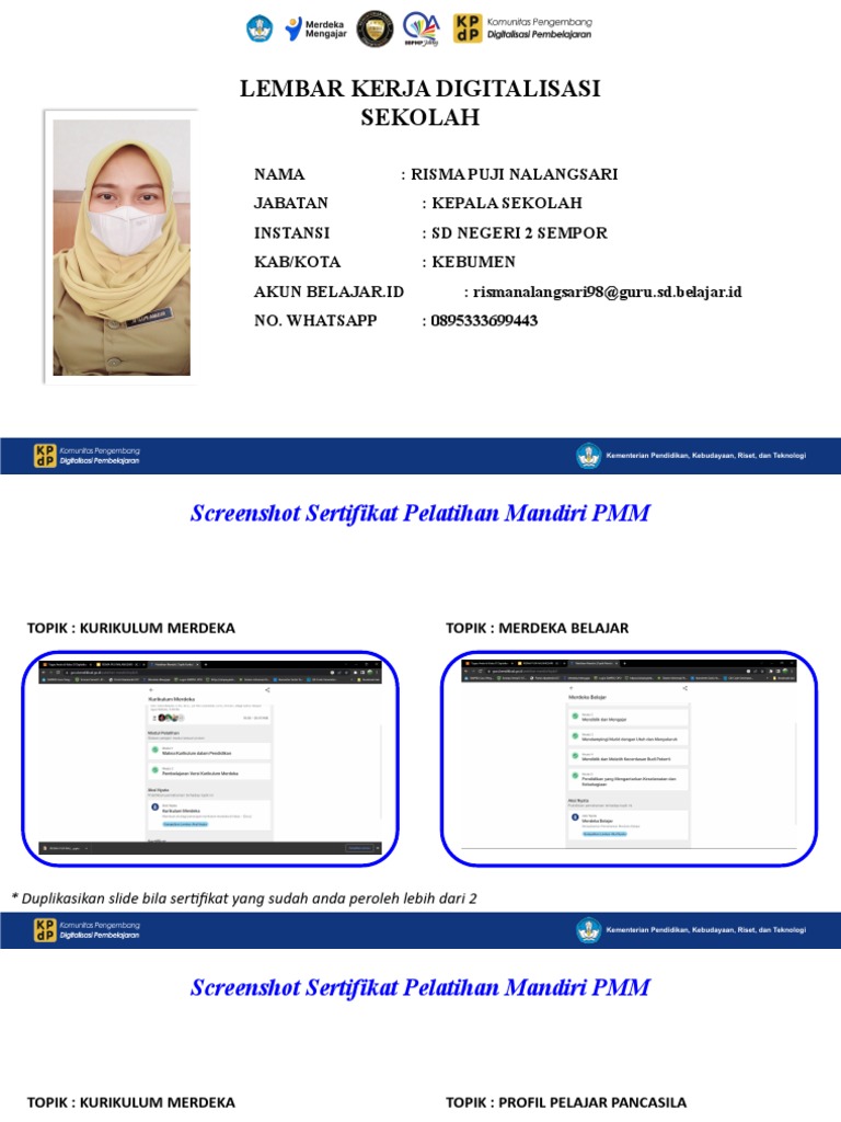 Risma Puji Nalangsari - Lk. Digitalisasi Sekolah | PDF