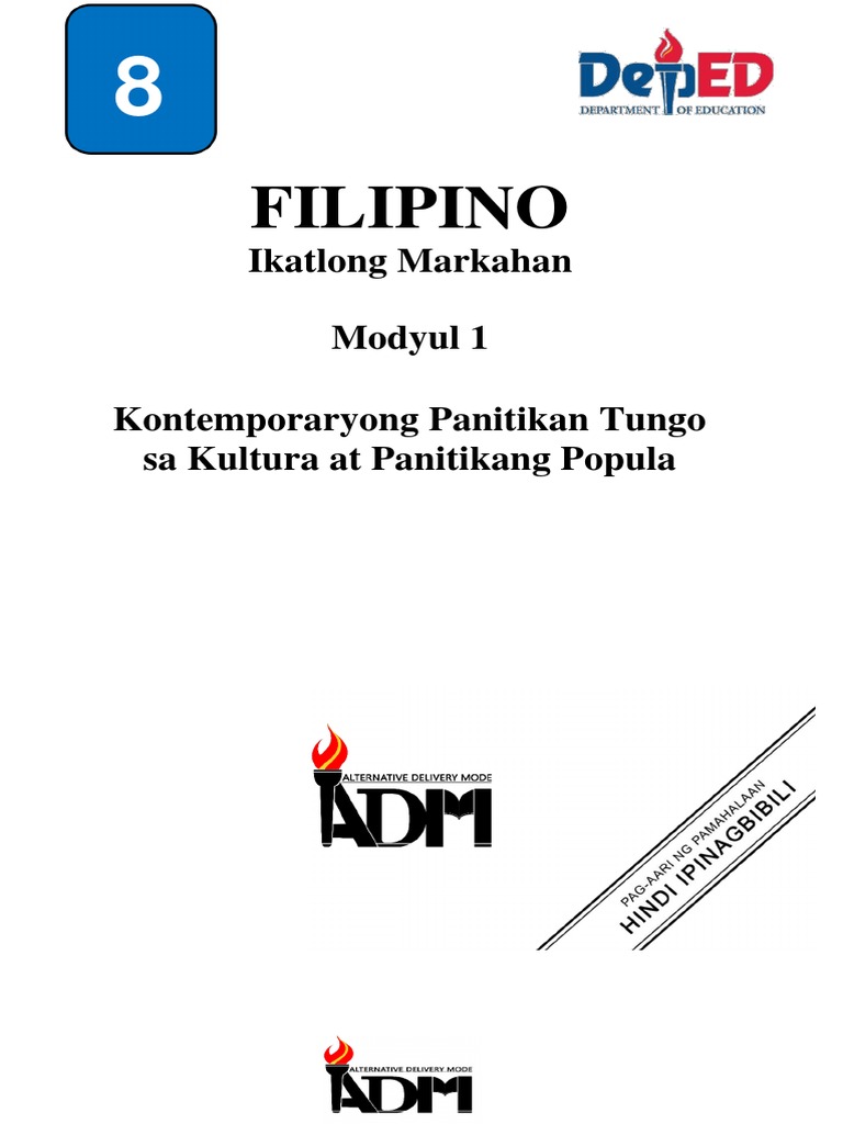 Fil8 Q3 Mod1 Wk1 | PDF