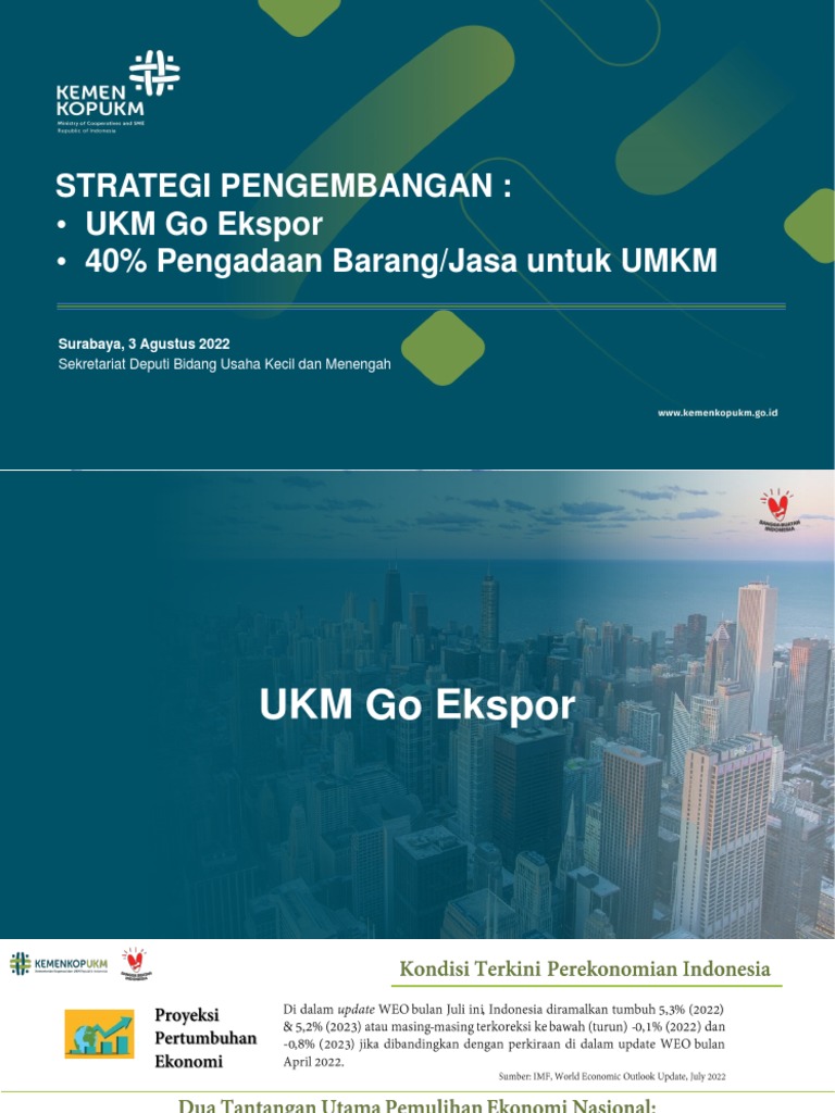 Paparan Deputi UKM | PDF