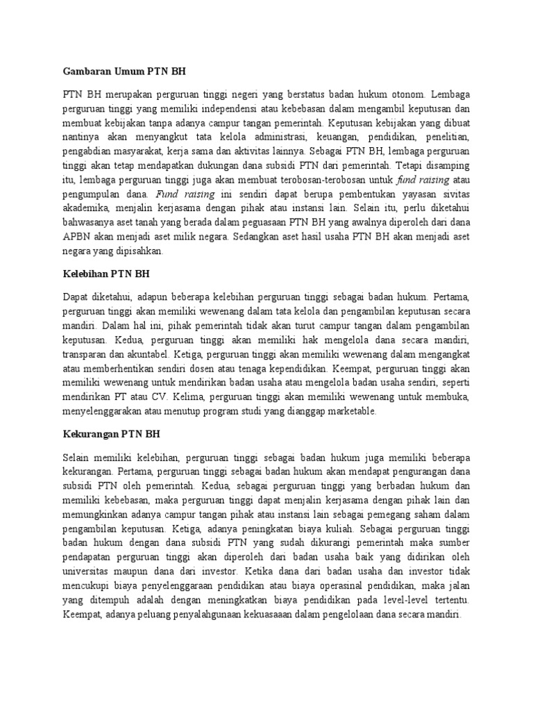 Materi PTN BH - Rev | PDF