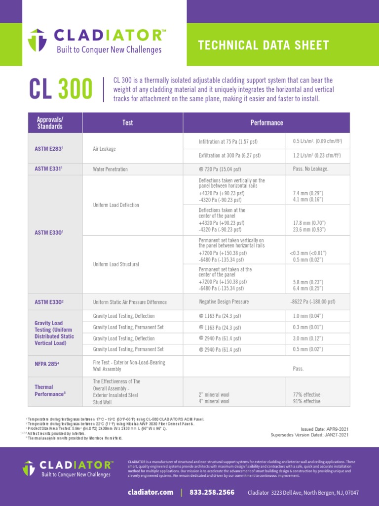 6077a61e40cc1baa2be317b2 - CLADAIATOR CL 300 - TechDataSheet - APR9 ...
