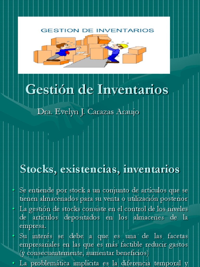 Gestion de Inventarios | PDF | Inventario | Negocios económicos