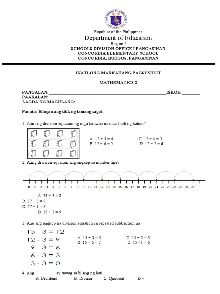 Grade 2 - Math (For Pupils) | PDF