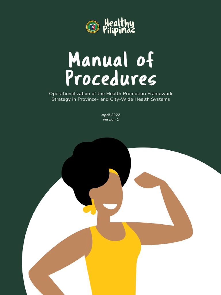 DOH HPB HPFS Manual of Procedures Version 1 | PDF | Health Promotion ...