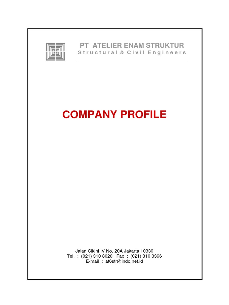 Atelier Enam Struktur Company Profile | PDF