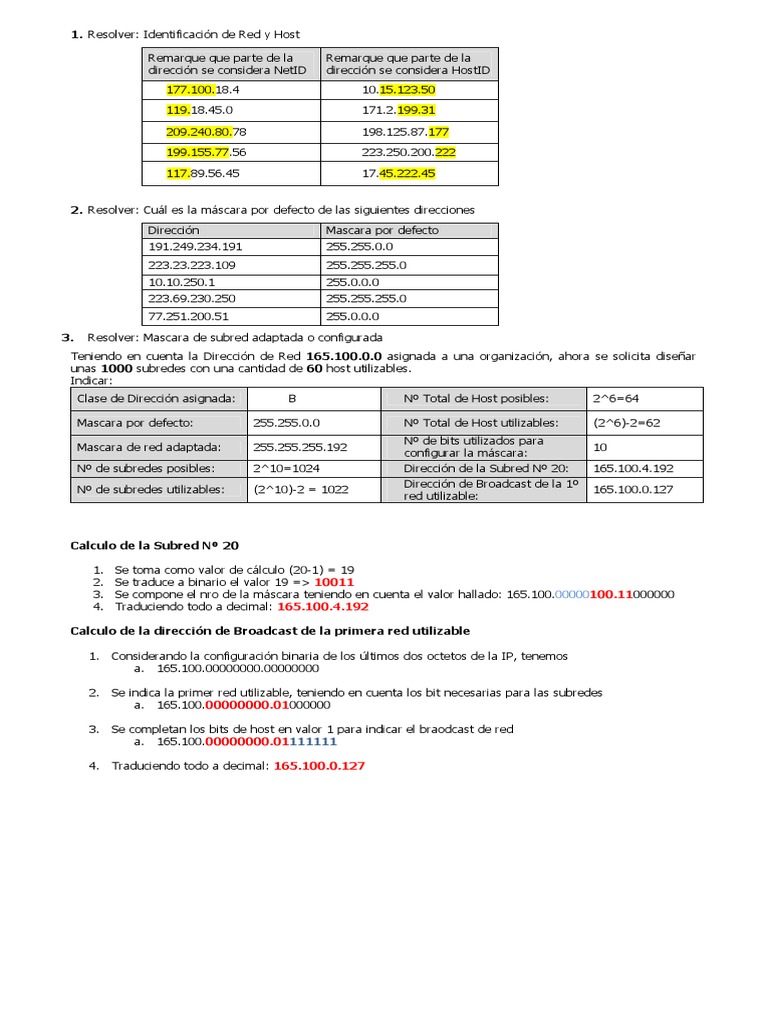 01-Ejercicios Tipo | Descargar gratis PDF | Estándares de internet | Protocolos de internet