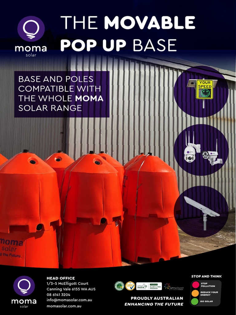 MOMA Solar Pop-up Base Brochure | PDF