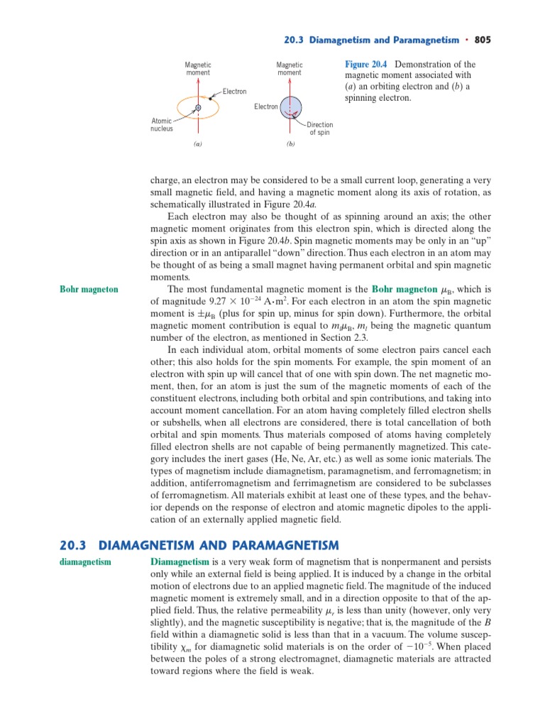 UNIT 4 LECTURE 2 AS Diamagnetism | PDF | Magnetism | Ferromagnetism UNIT 4 LECTURE 2 AS Diamagnetism | PDF | Magnetism | Ferromagnetism