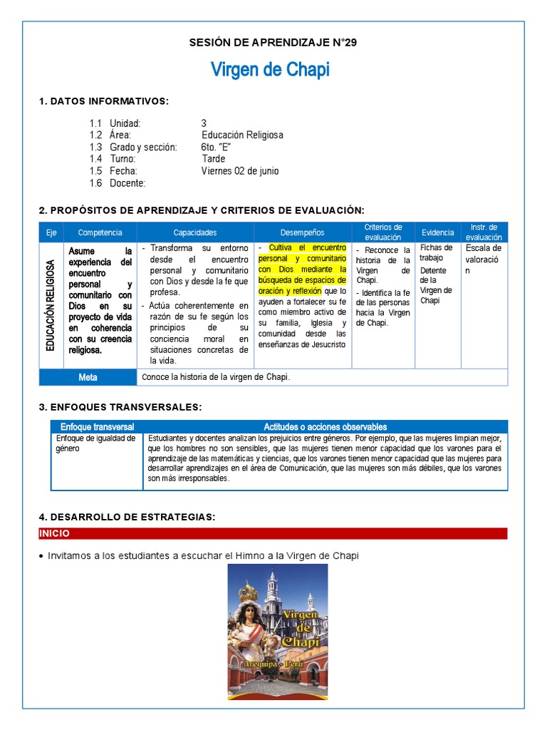 Rel 30 Virgen Del Chapi | PDF