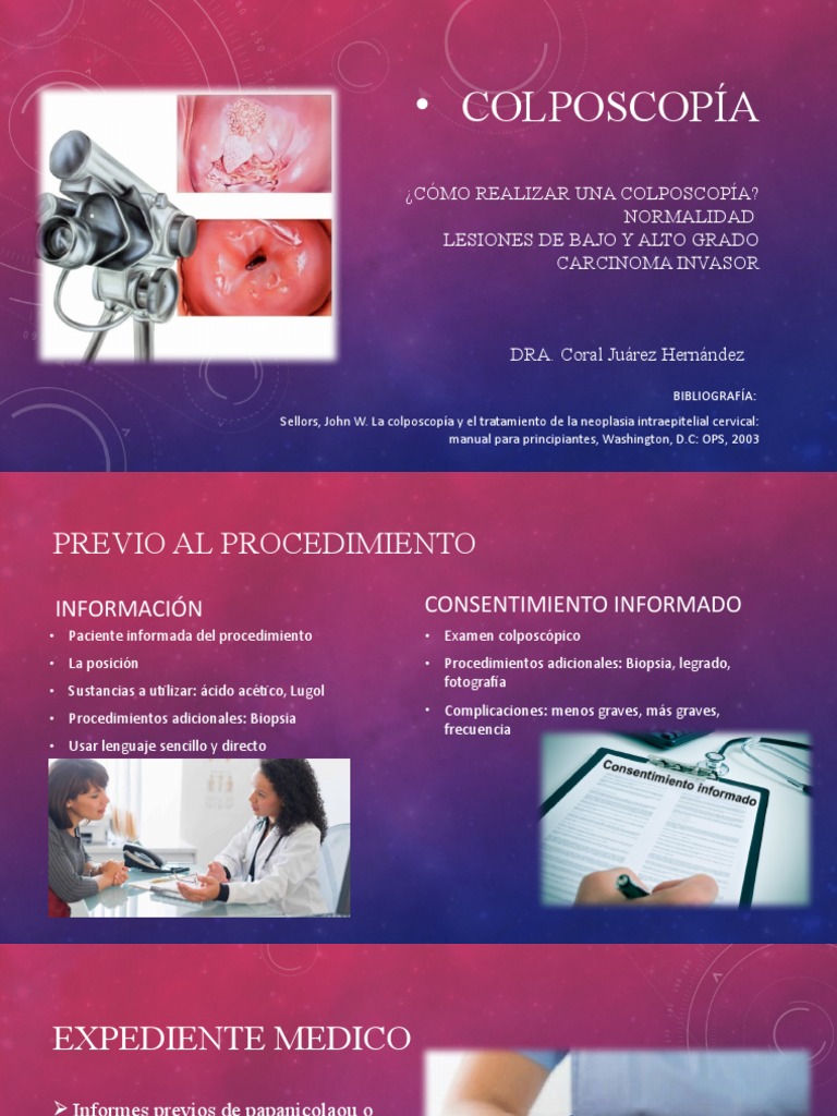 COLPOSCOPÍA | PDF | Epitelio | Enfermedades y trastornos