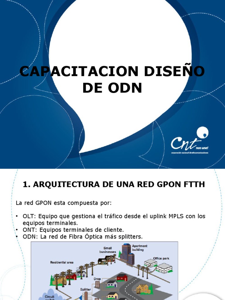 CAPACITACION DISEÑO ODN | PDF | Internet | Telecomunicaciones